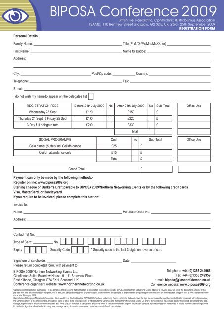 Personal Details Family Name: Title (Prof./Dr/Mr/Mrs/Ms/Other) First ...