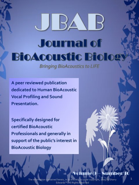 Sharry Edwards Sound Healing