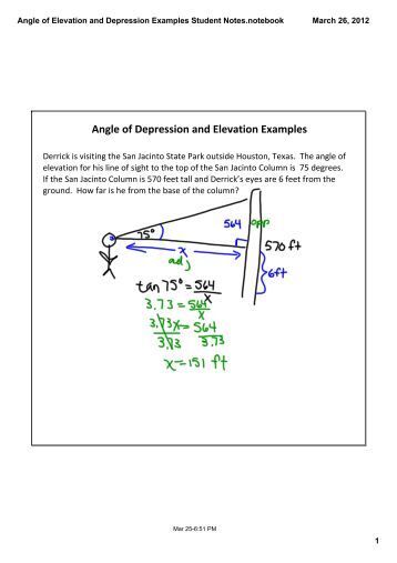 Lesson 6 Angles of Elevation and Depression - Math·U·See