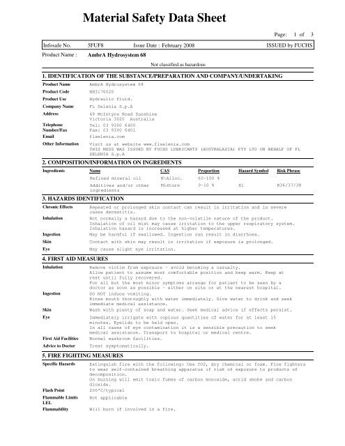 AmbrA Hydrosystem 68 - FL Selenia
