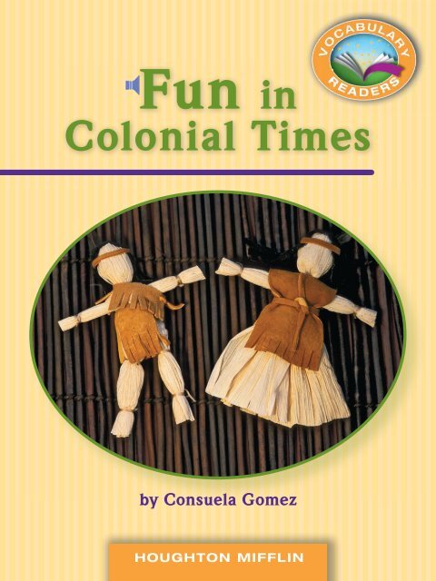 Lesson 4:Fun in Colonial Times