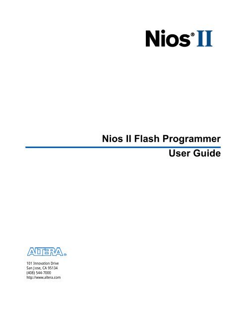 Nios Ii Handbook