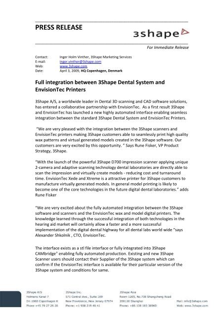 3Shape Dental System 2009 IDS