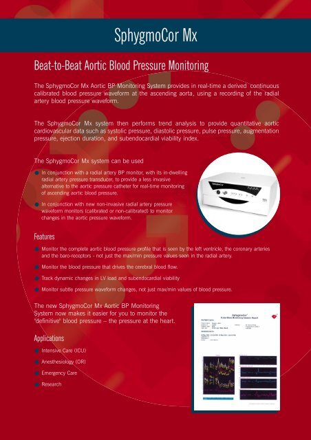 SphygmoCor Mx - AtCor Medical