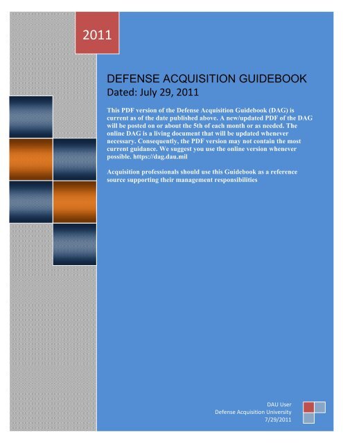 DEFENSE ACQUISITION GUIDEBOOK - AcqNotes.com
