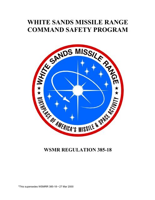WSMR 385 -18(22 Jan 09) - White Sands Missile Range, NM - U.S.