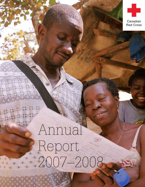 Annual Report 2007â 2008 - Canadian Red Cross
