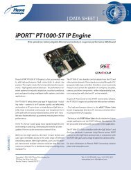 iPORT ™ PT1000-ANL-2/12 - Pleora Technologies