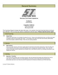 Sample Report - Structure Tech Home Inspections