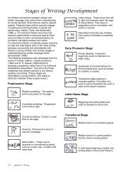 Stages of Writing Development - fourblock