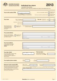 Individual tax return - Australian Taxation Office