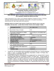 Technical Specification for - Gujarat Electricity Board