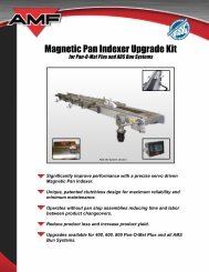 Aluminum Rounder Bar Upgrade Kit - AMF Bakery Systems