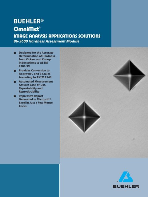 OmniMet Module - Hardness - Buehler