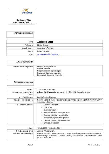 All. 07_ Mod. curriculum europeo