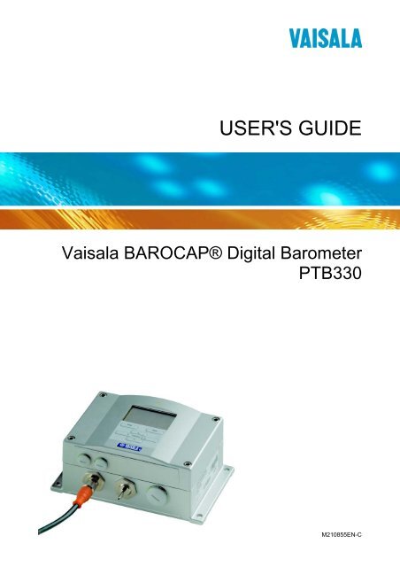 Vaisala Ptb330 Barometer Manual Pdf Instrumart