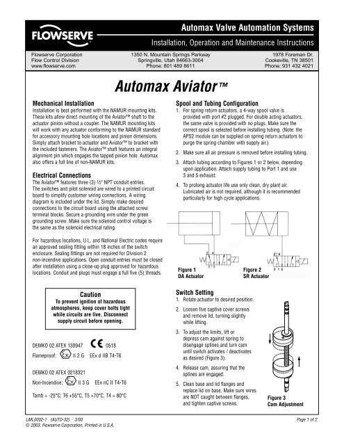 Automax Aviatorâ ¢ - Flowserve Corporation