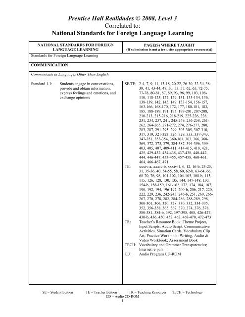 Spanish 3 Textbook Realidades