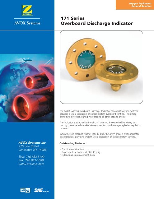 171 Series Overboard Discharge Indicator - AVOX Systems, Inc.