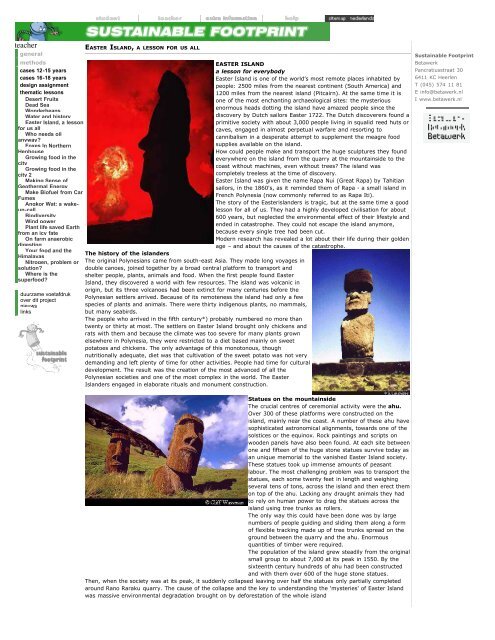 The Story of Easter Island article and Questions Assignment