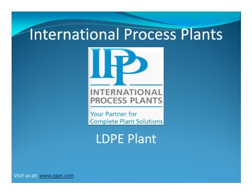 International Process Plants - ippe.com