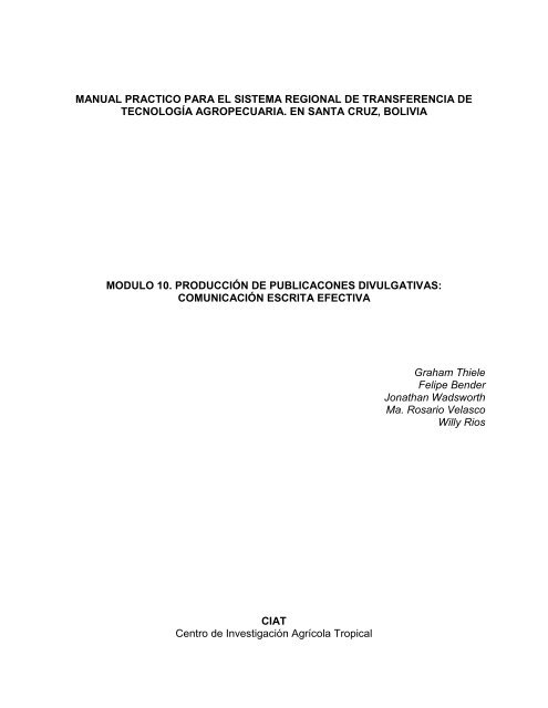 MANUAL PRACTICO PARA EL SISTEMA REGIONAL DE ... MANUAL PRACTICO PARA EL SISTEMA REGIONAL DE ...