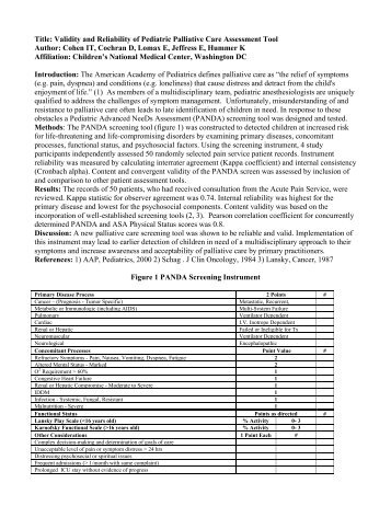 Palliative Care Assessment Form MR xx Insert Service Name here