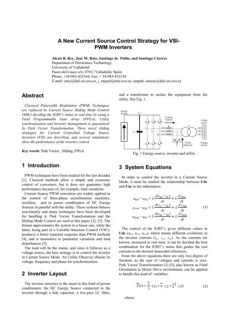 A New Current Source Control Strategy for VSI-PWM Inverters