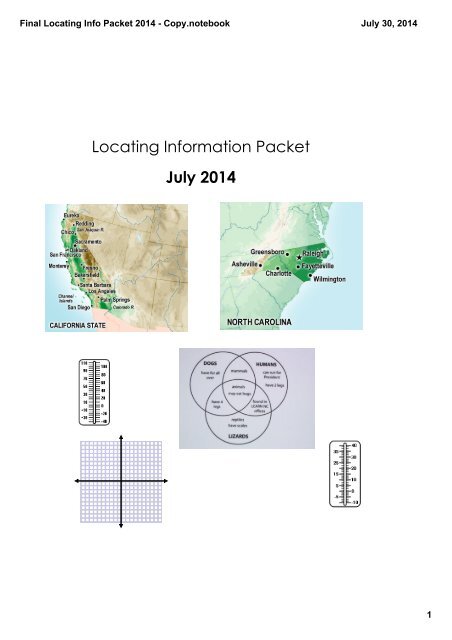 Locating Information Packet July 2014