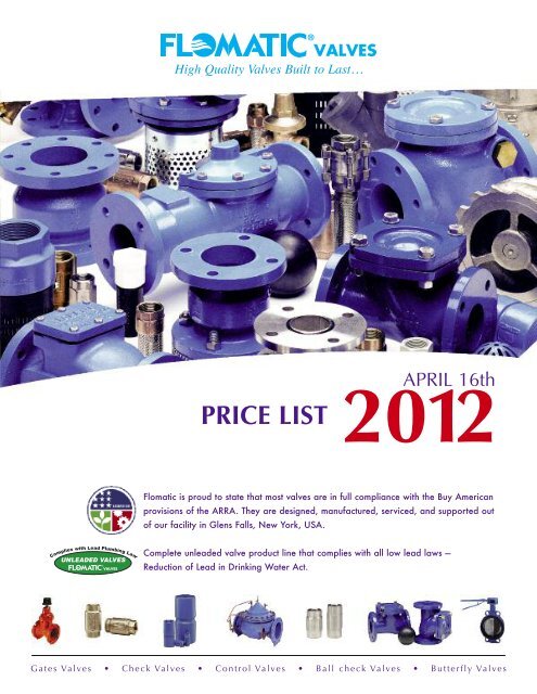 Price List Entire Catalog - Backflow Supply