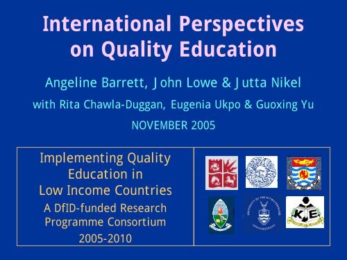 QUALITY EDUCATION is â ¦ - EdQual