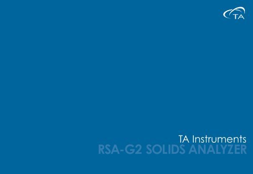 RSA-G2 Solid Analyzer Brochure - TA Instruments