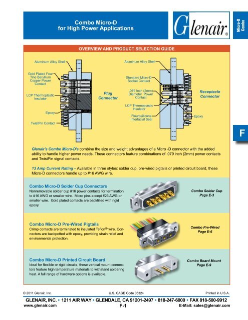 Combo Micro-D for High Power Applications