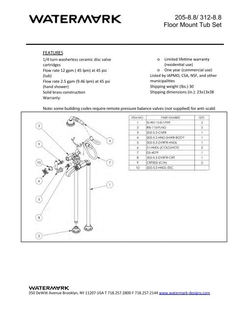 Installation Instructions - Watermark Designs