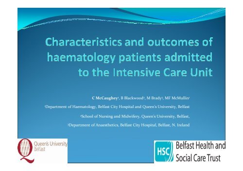 Caroline McCaughey - Haematology Association of Ireland