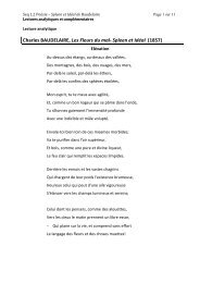 Baudelaire, « remords posthume », in Les Fleurs du mal (1857 ...