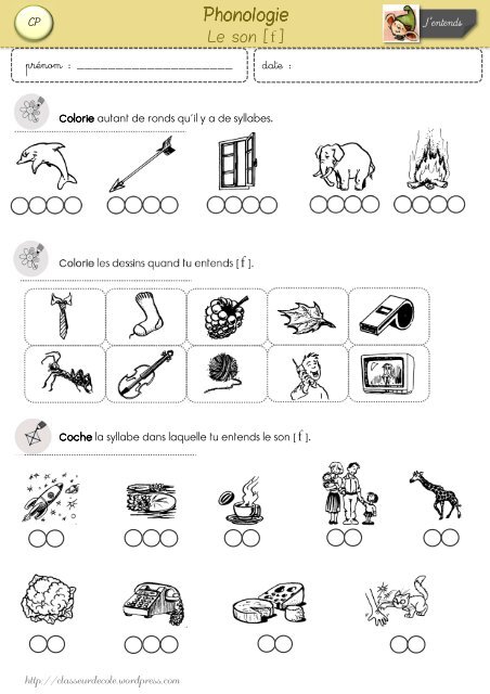 son f - classeurdecole
