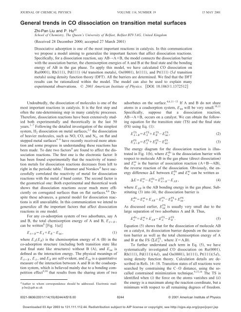 J. Chem. Phys. 2001, 115, 609.(PDF)