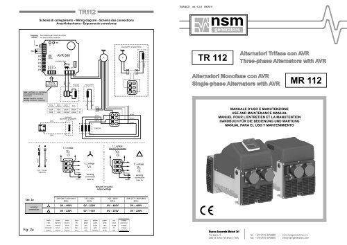 TR 112 MR 112 - NSM Generators
