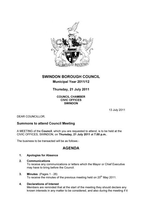 Swindon Council Logo