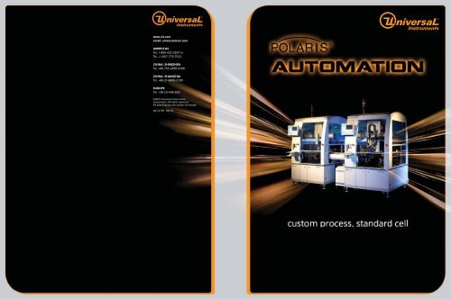 Automation brochure - Universal Instruments Corporation