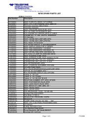 model 452 process ozone sensor - Teledyne API