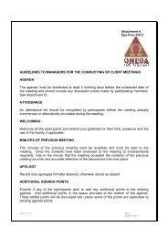 omega risk solutions operational policy and procedures