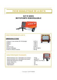 fiche signaletique VSAV - SDIS14