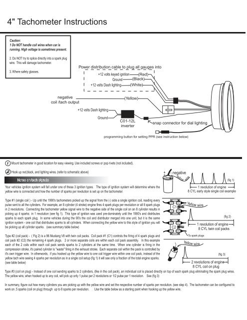 Spa Design Tachometer Manual
