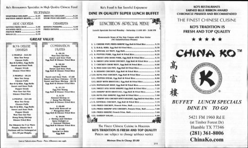 View Our Menu - Cafe Ko