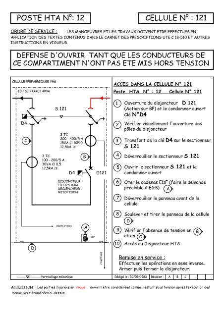 POSTE HTA N°: 12 CELLULE