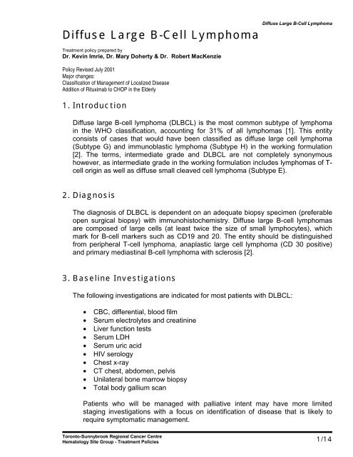 Diffuse Large B-Cell Lymphoma