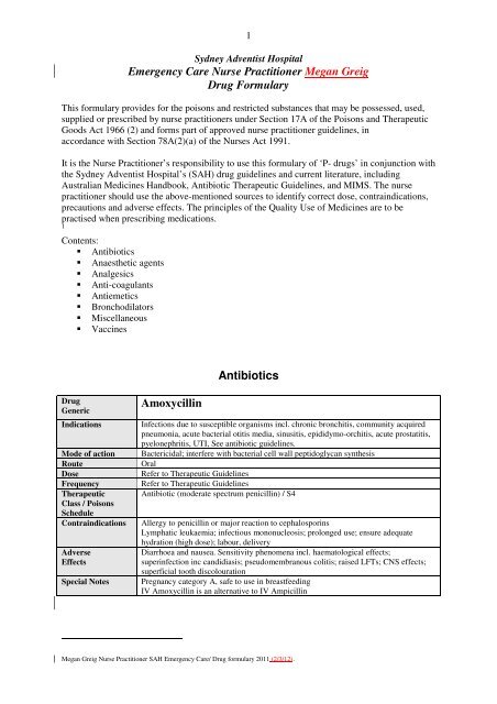 Megan Greig - Sydney Adventist Hospital