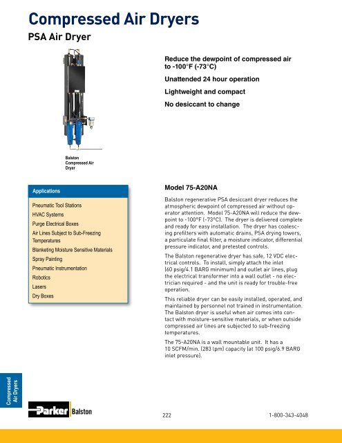 PSA Air Dryer - regula servis